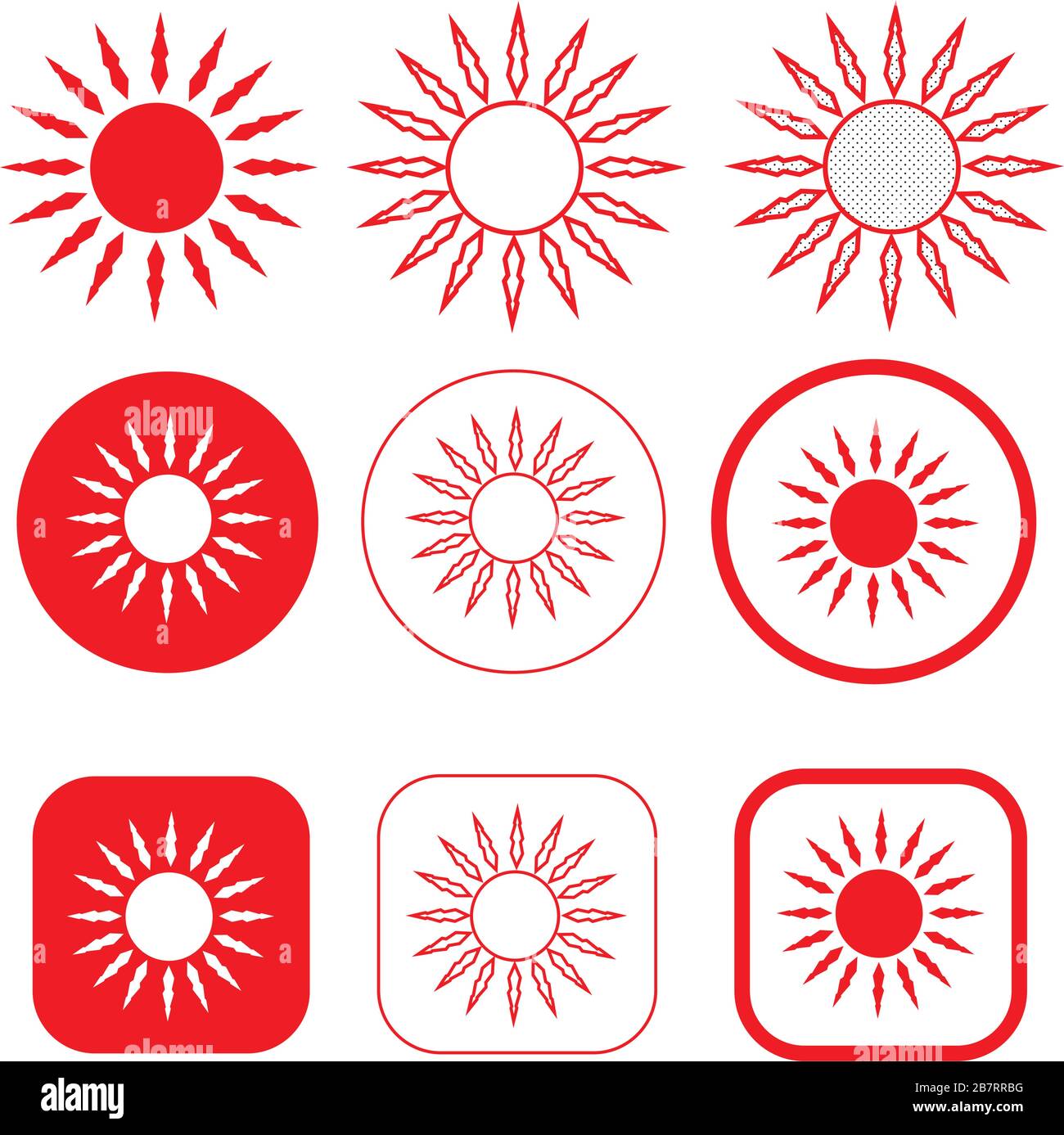 simple sun icon sign design Stock Vector Image & Art - Alamy