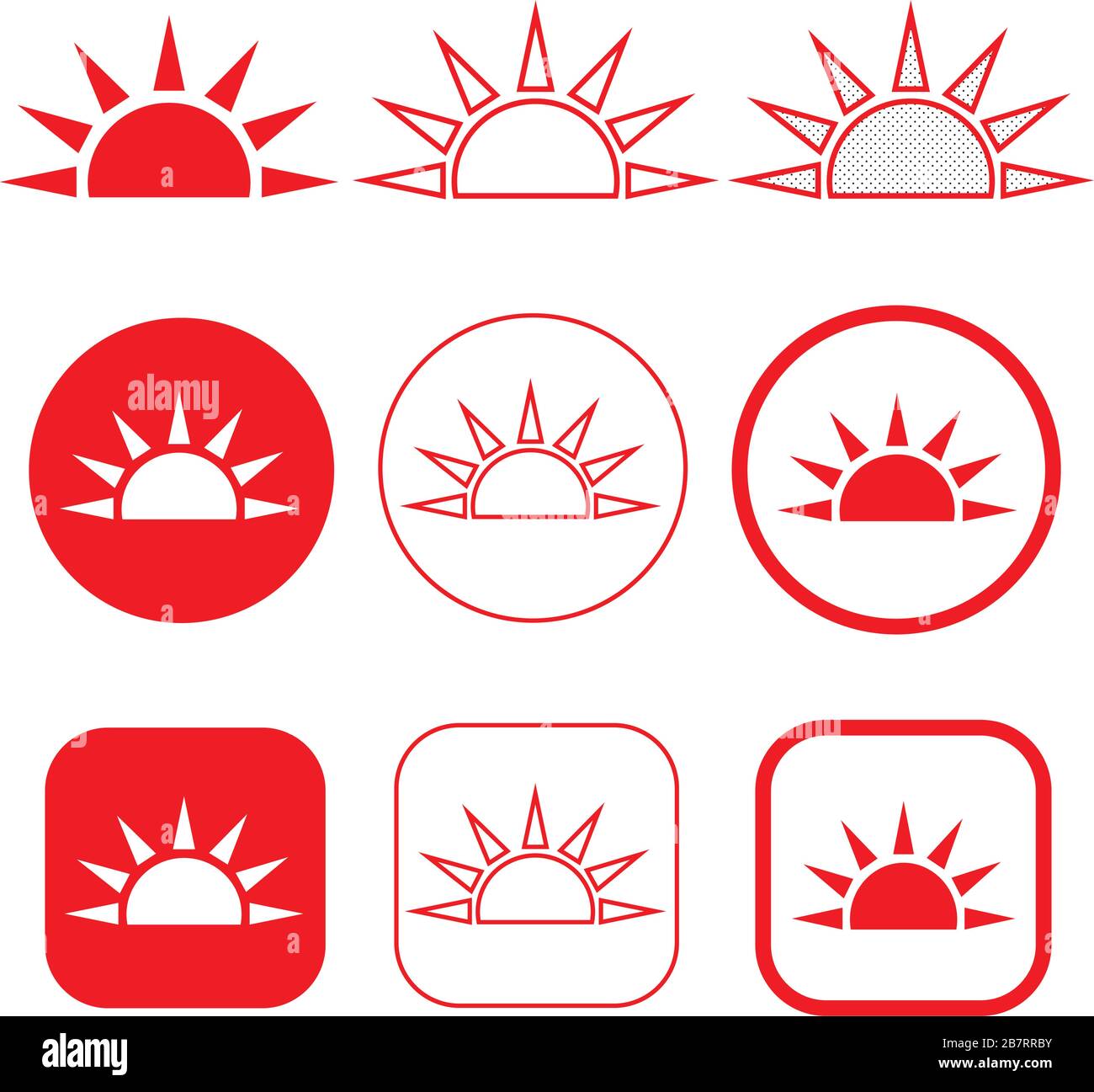 simple sun icon sign design Stock Vector Image & Art - Alamy