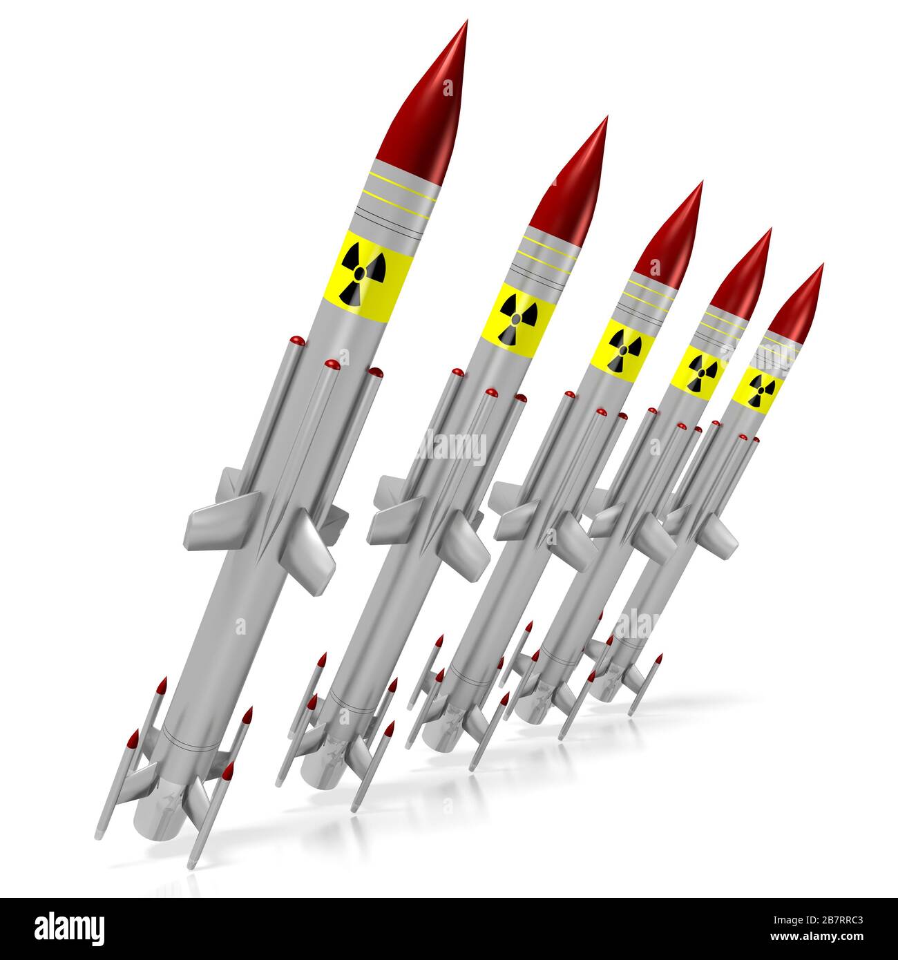 3D missiles - nuclear warheads Stock Photo - Alamy