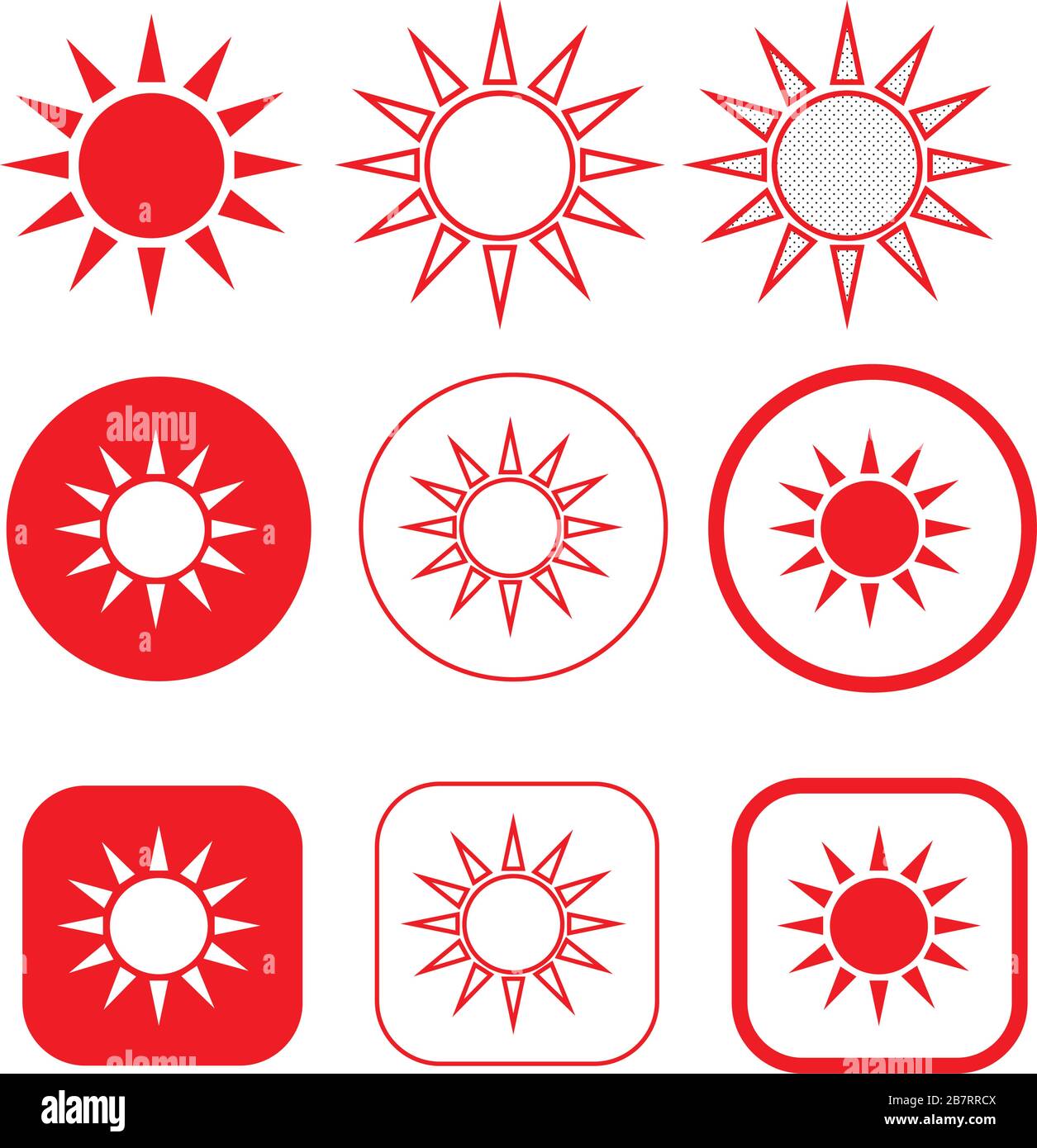simple sun icon sign design Stock Vector Image & Art - Alamy