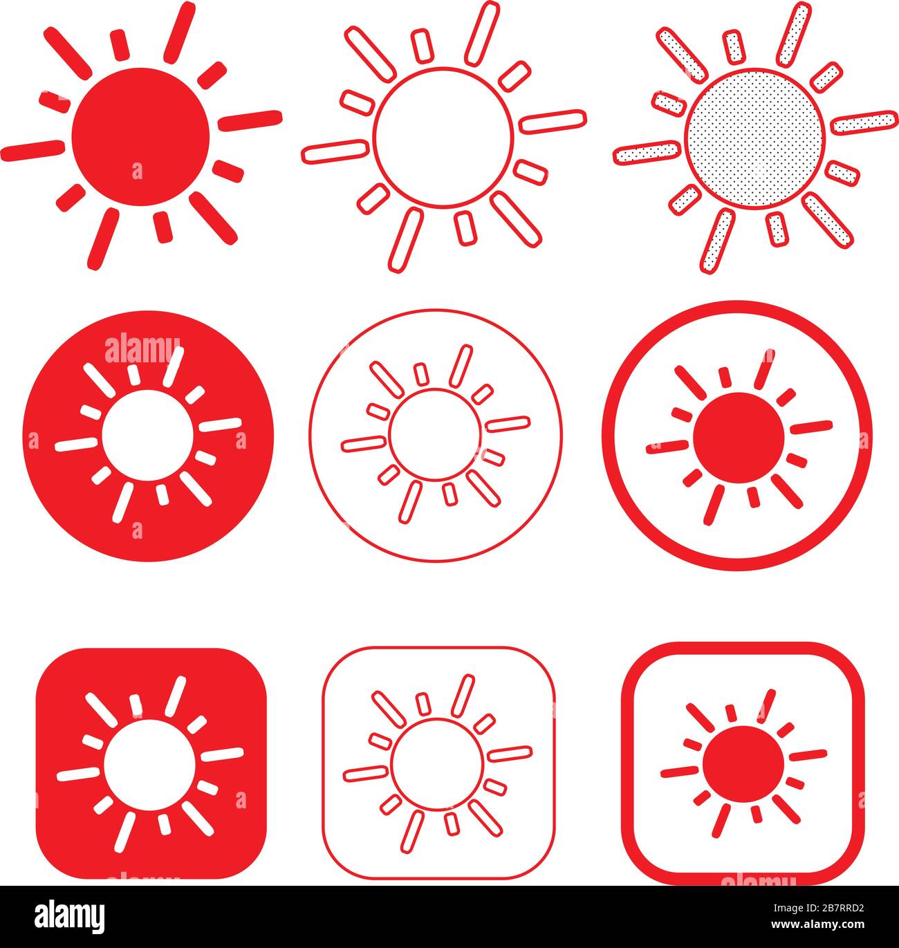 simple sun icon sign design Stock Vector Image & Art - Alamy