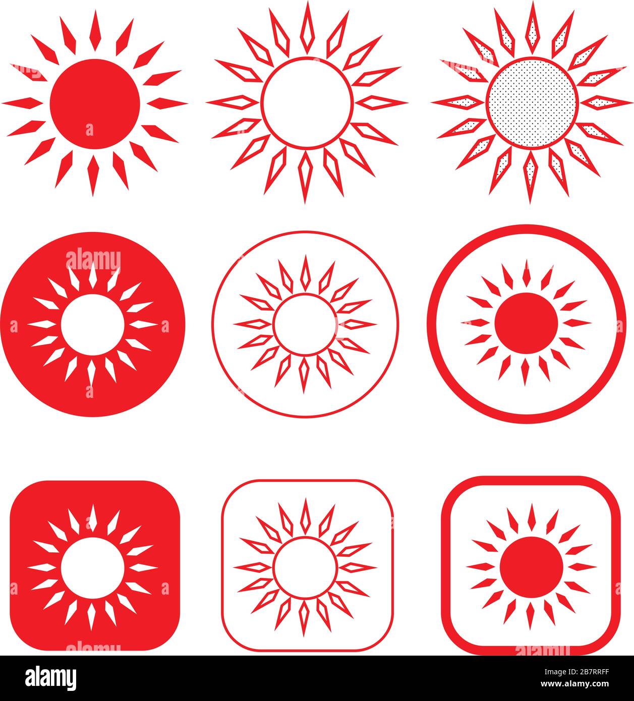 simple sun icon sign design Stock Vector Image & Art - Alamy