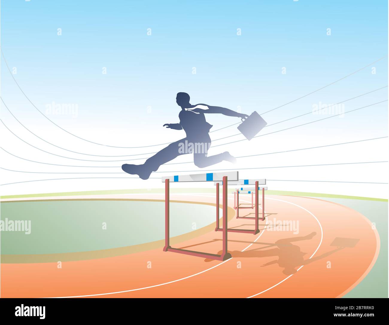 Obstacle course running Stock Vector Images - Alamy
