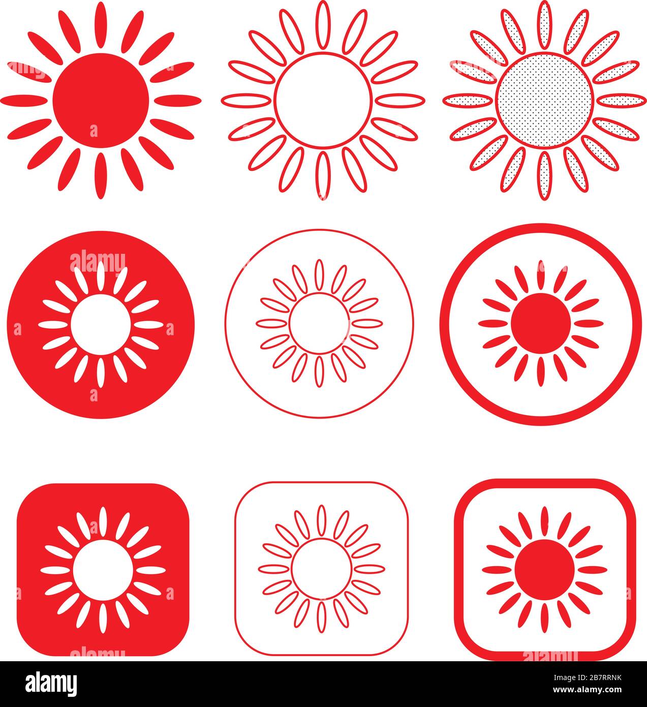 simple sun icon sign design Stock Vector Image & Art - Alamy
