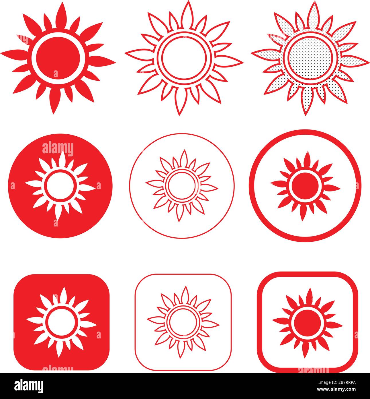 simple sun icon sign design Stock Vector Image & Art - Alamy