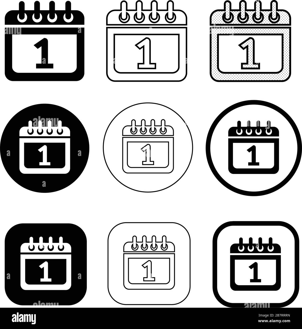 Simple Calendar icon sign design Stock Vector Image & Art - Alamy