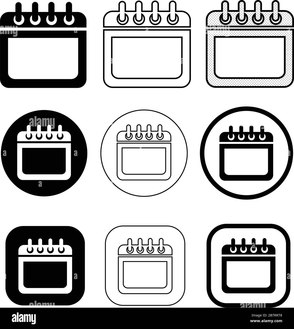 Simple Calendar icon sign design Stock Vector Image & Art - Alamy