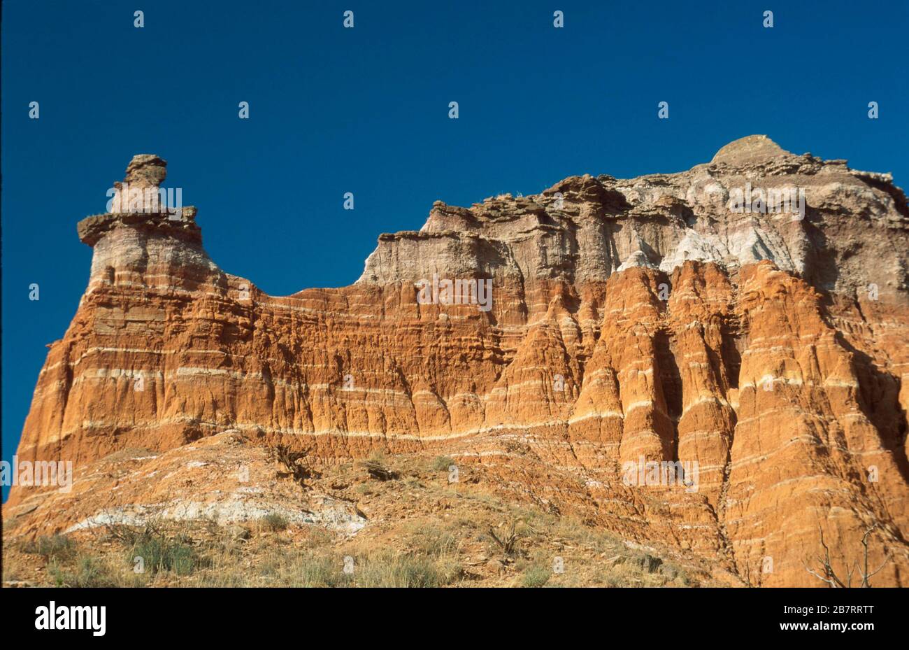 Lighthouse rock formation in Palo Duro Canyon State Park near Amarillo ...