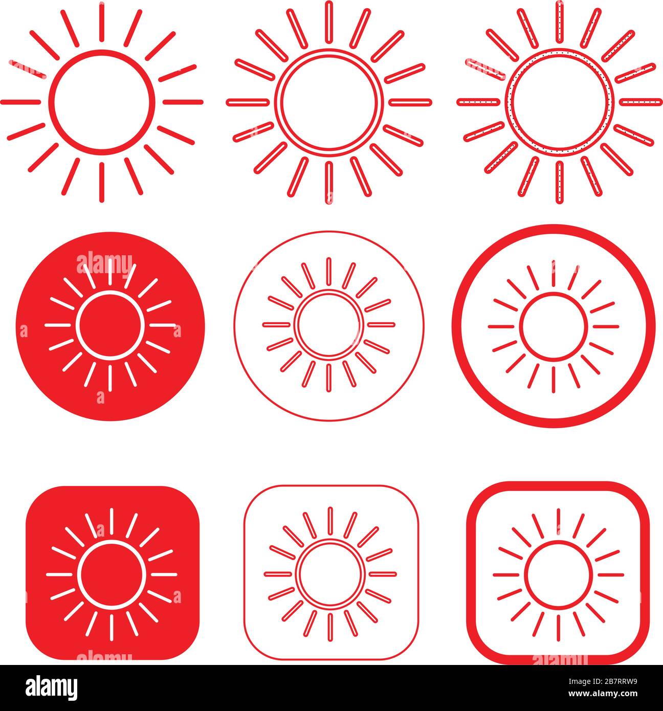 simple sun icon sign design Stock Vector Image & Art - Alamy