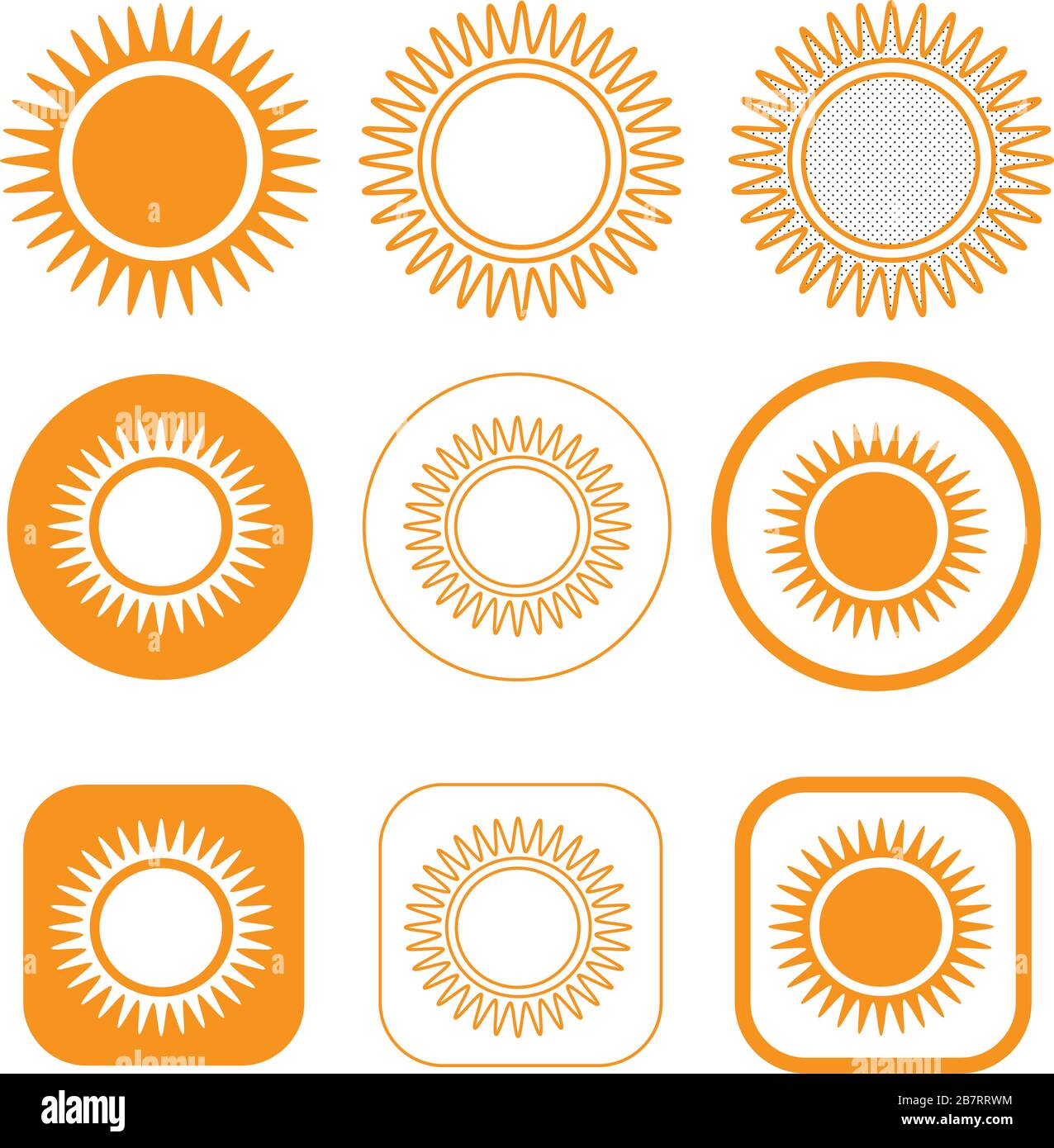 simple sun icon sign design Stock Vector Image & Art - Alamy