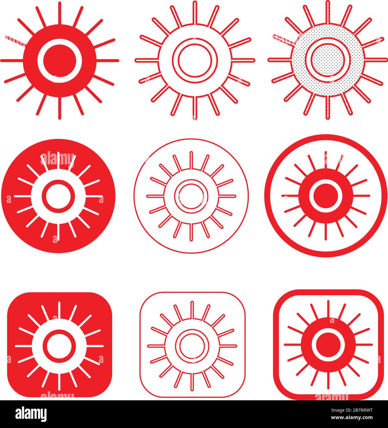 simple sun icon sign design Stock Vector Image & Art - Alamy
