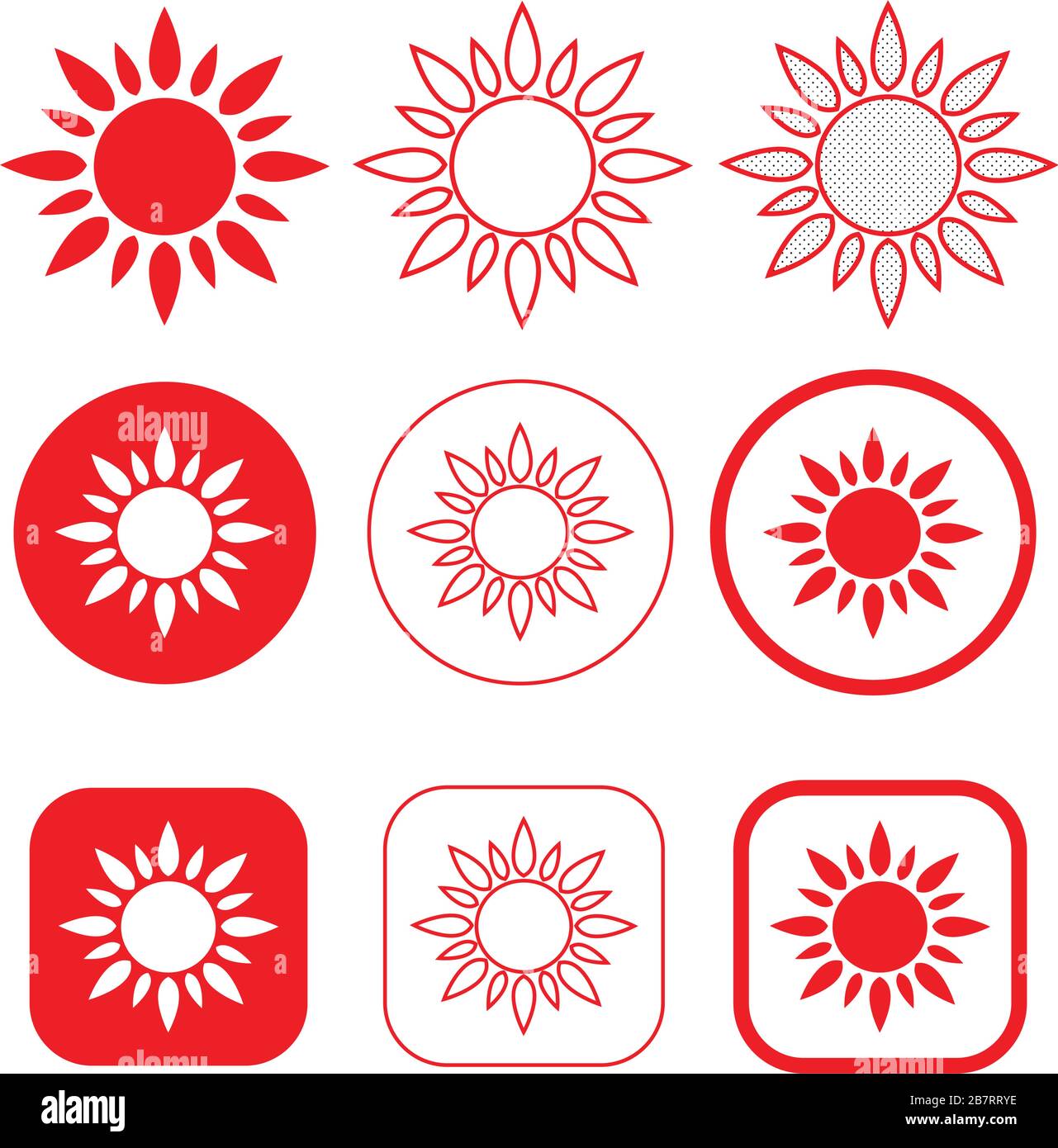 simple sun icon sign design Stock Vector Image & Art - Alamy