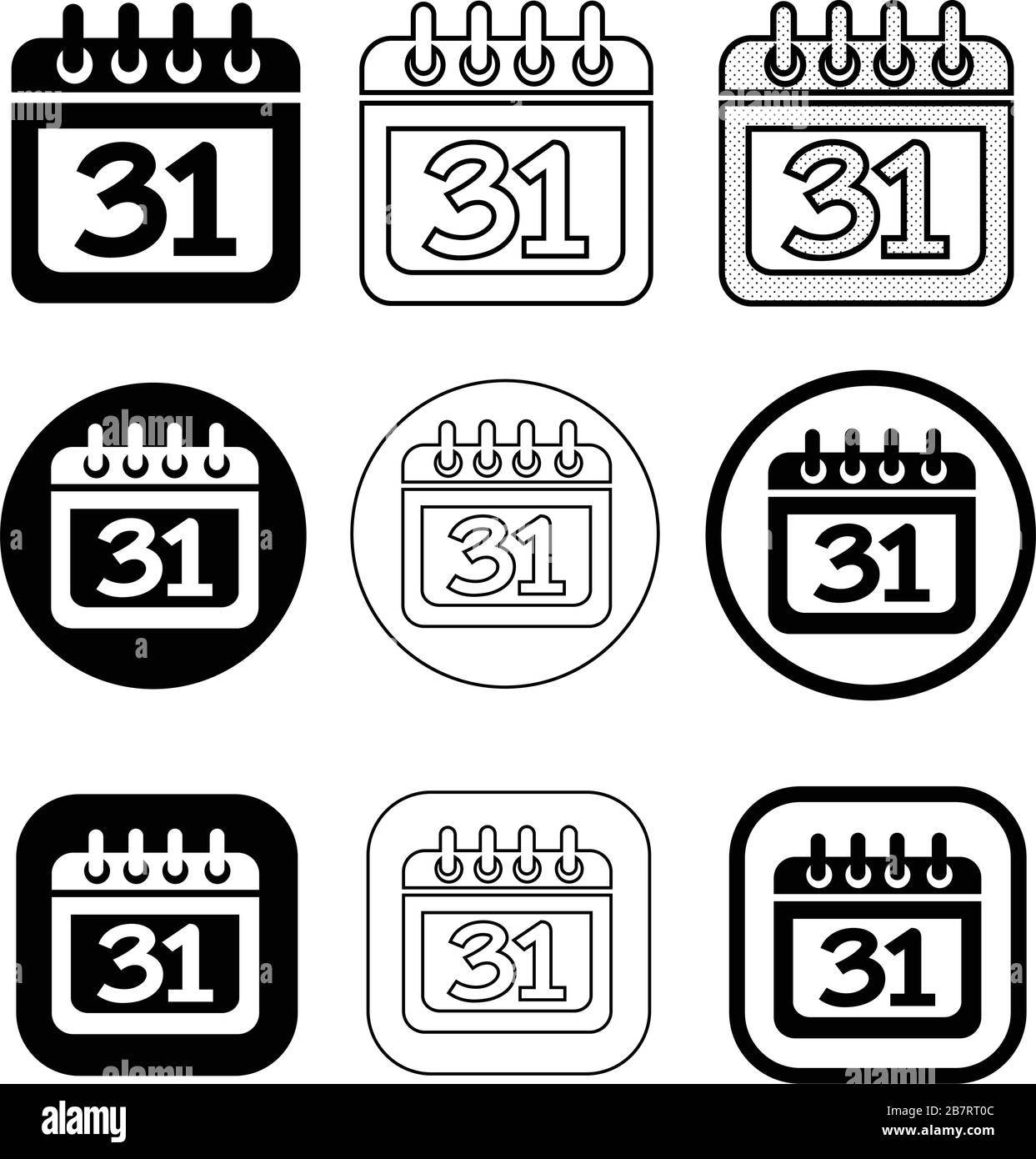 Simple Calendar icon sign design Stock Vector Image & Art - Alamy