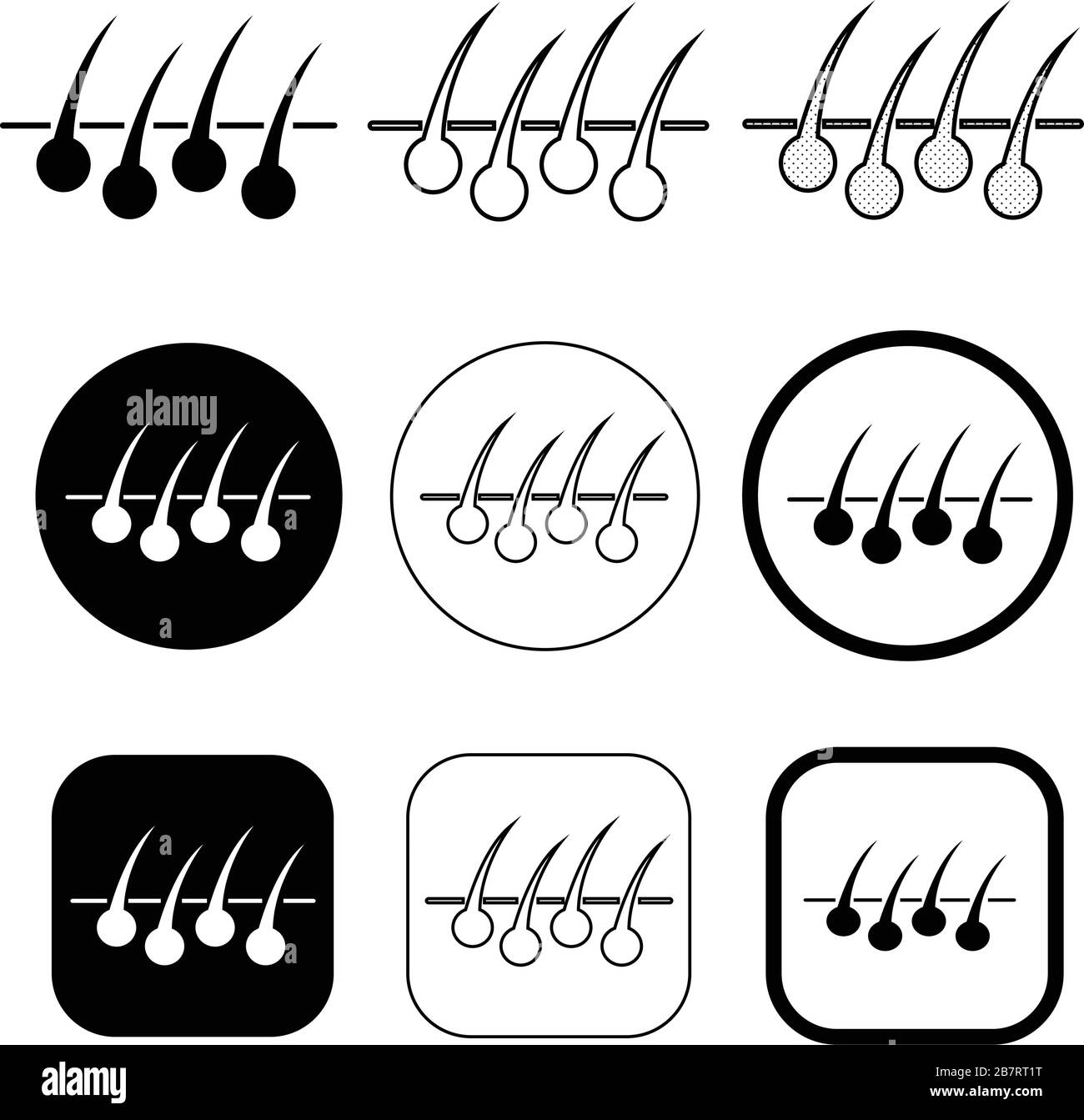 simple hair icon sign design Stock Vector Image & Art - Alamy