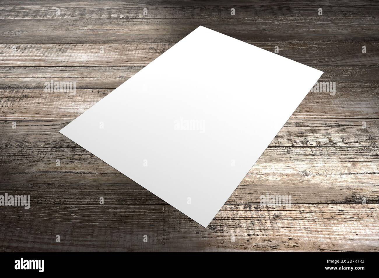 Letterhead/ headed paper mockup (A4 - 210x297mm) - 3D rendering Stock ...