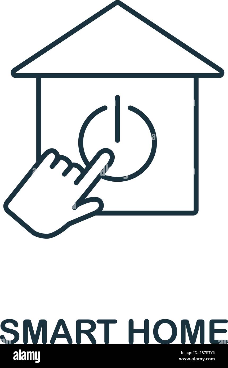 Smart Home icon from iot collection. Simple line Smart Home icon for ...