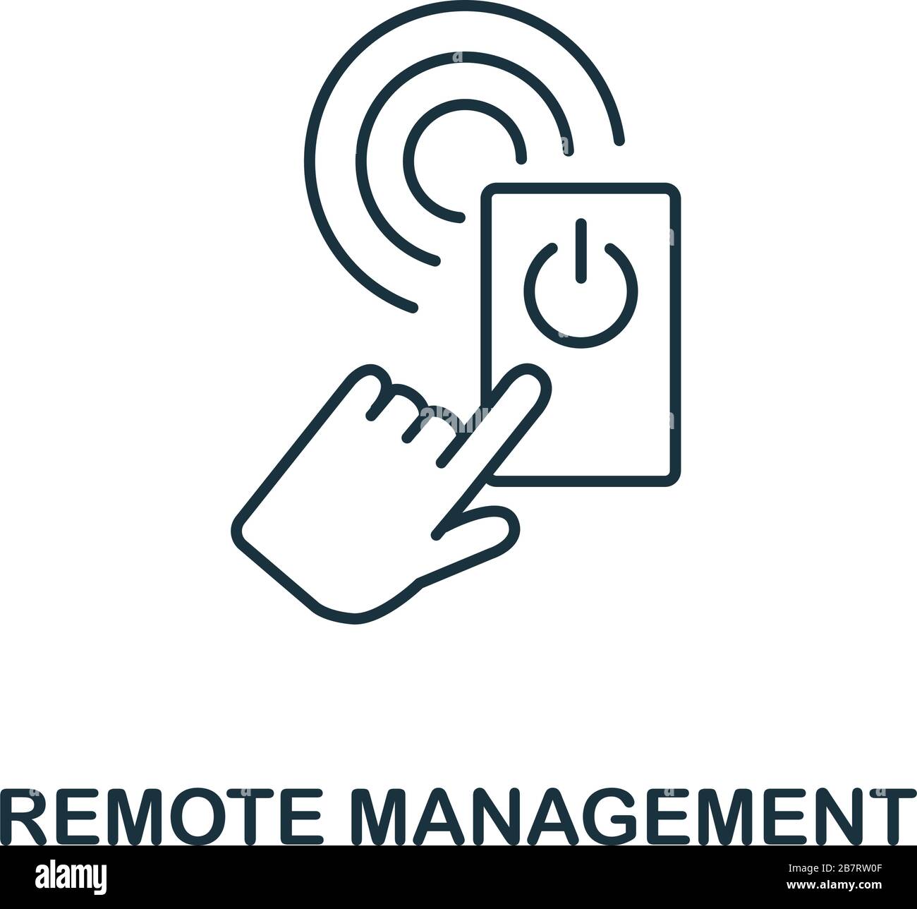 Remote Management icon from iot collection. Simple line Remote ...