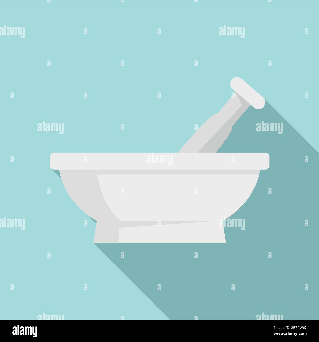 Pharmacist bowl icon. Flat illustration of pharmacist bowl vector icon ...