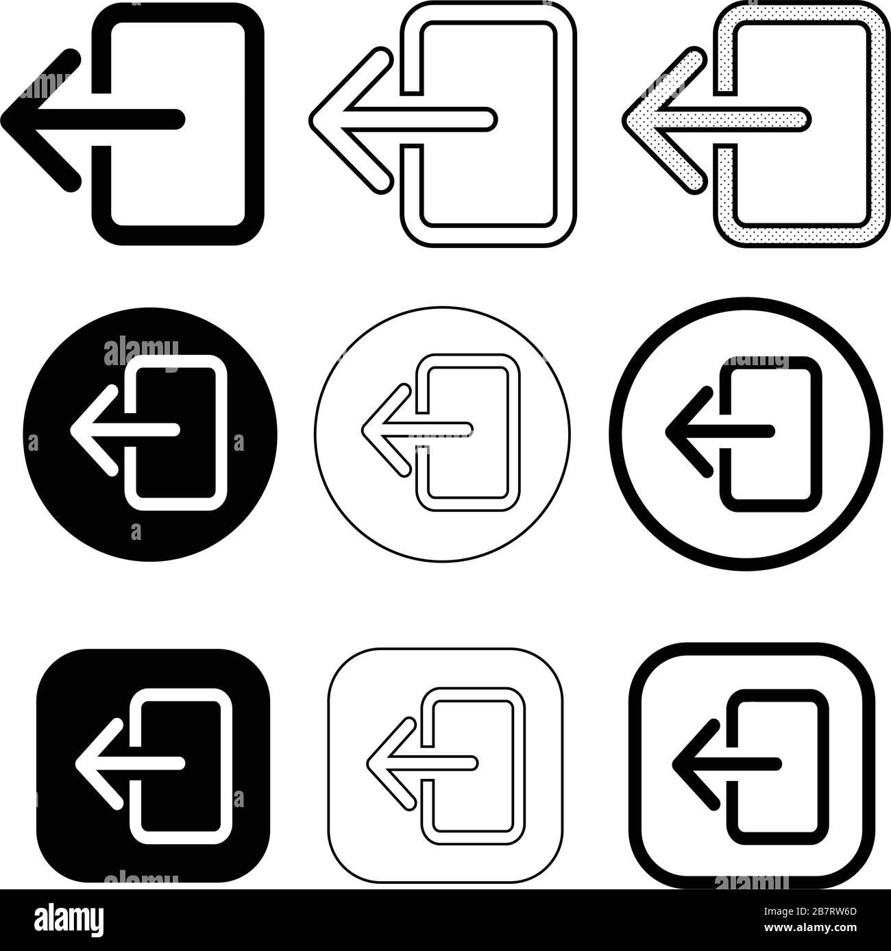 simple Logout sign icon sign design Stock Vector Image & Art - Alamy
