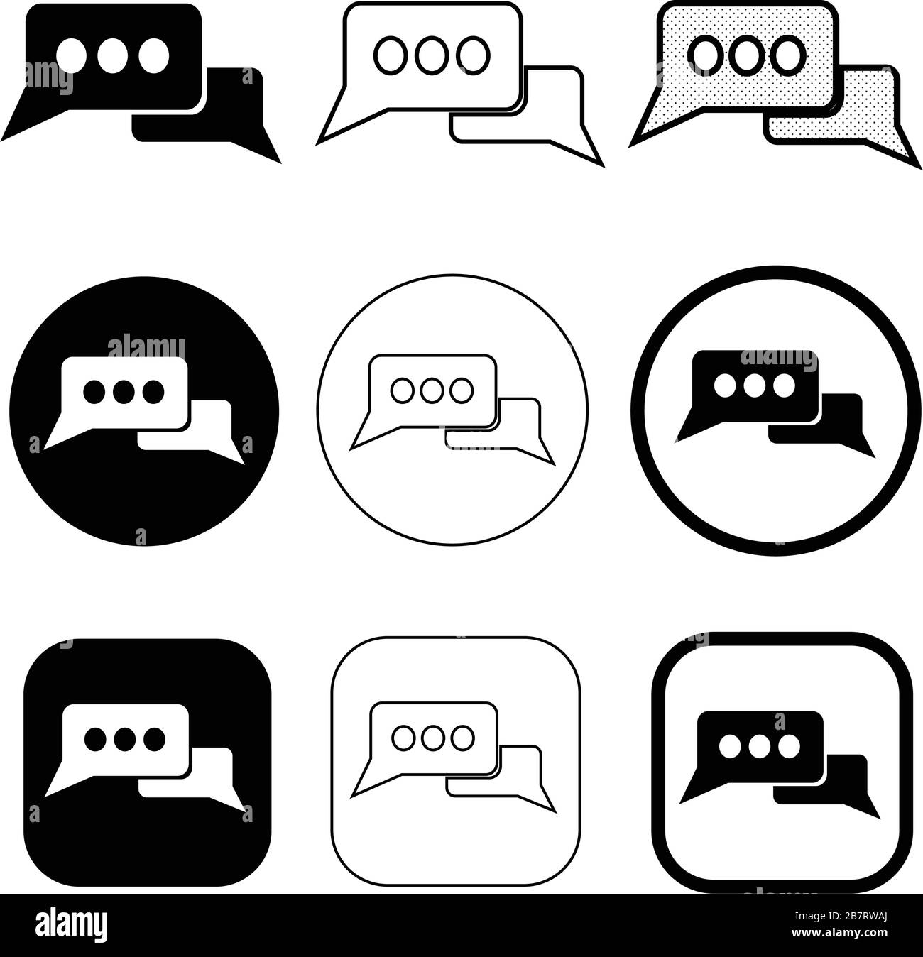 Simple Speech bubble icon sign design Stock Vector Image & Art - Alamy