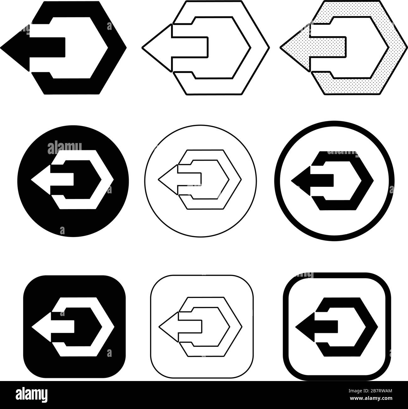 simple Logout sign icon sign design Stock Vector Image & Art - Alamy