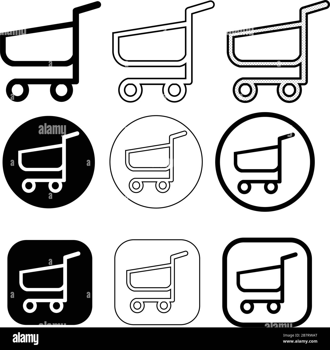 Simple shopping cart trolley icon sign design Stock Vector Image & Art ... Simple shopping cart trolley icon sign design Stock Vector Image & Art ...