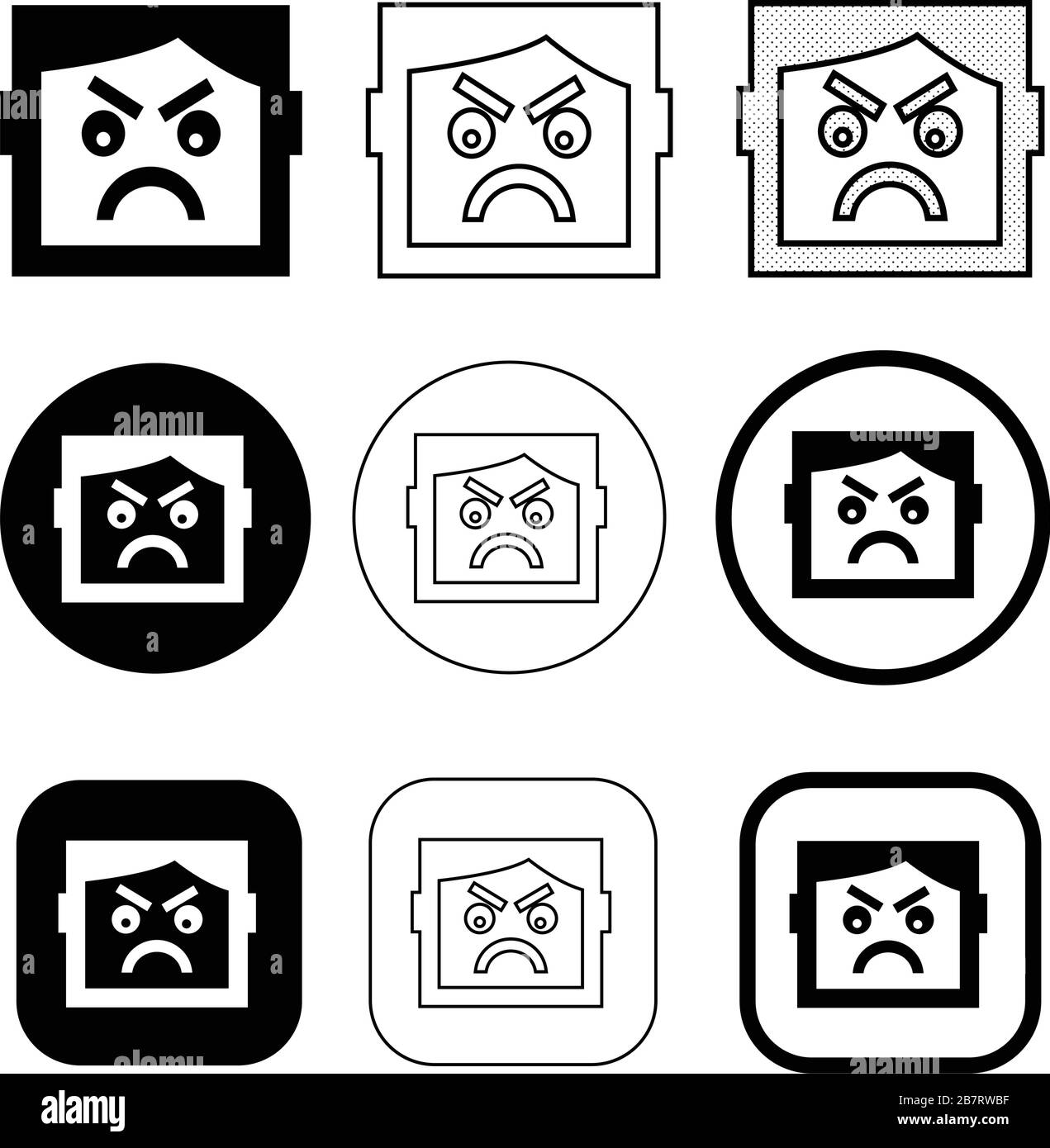 Simple human emotion icon sign design Stock Vector Image & Art - Alamy