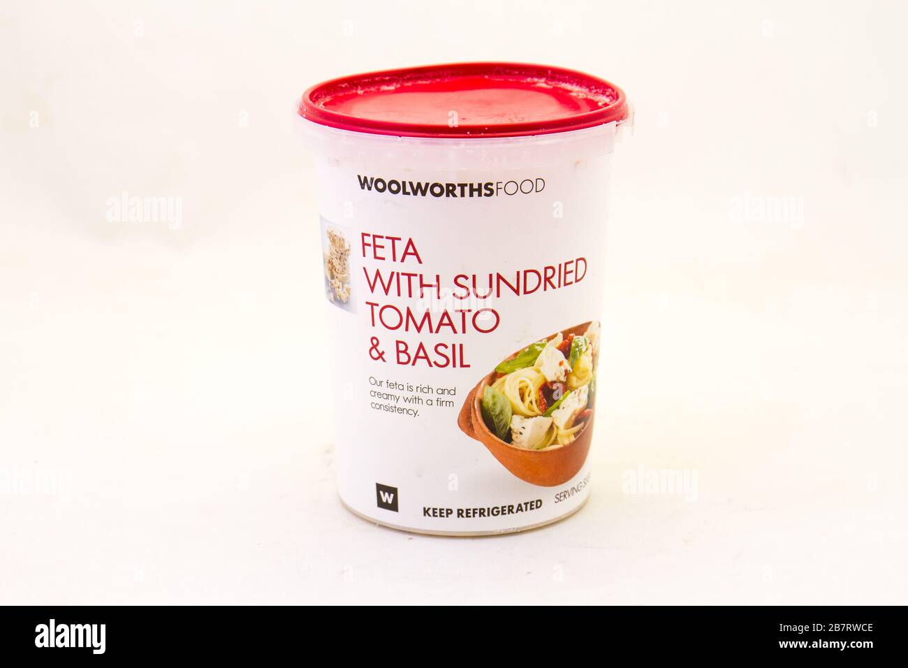Alberton, South Africa - a tub of Woolworths Food feta with sundried ...