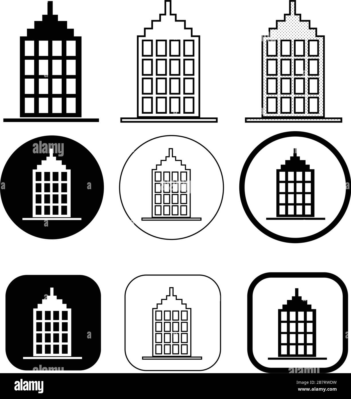 Simple building icon sign design Stock Vector Image & Art - Alamy