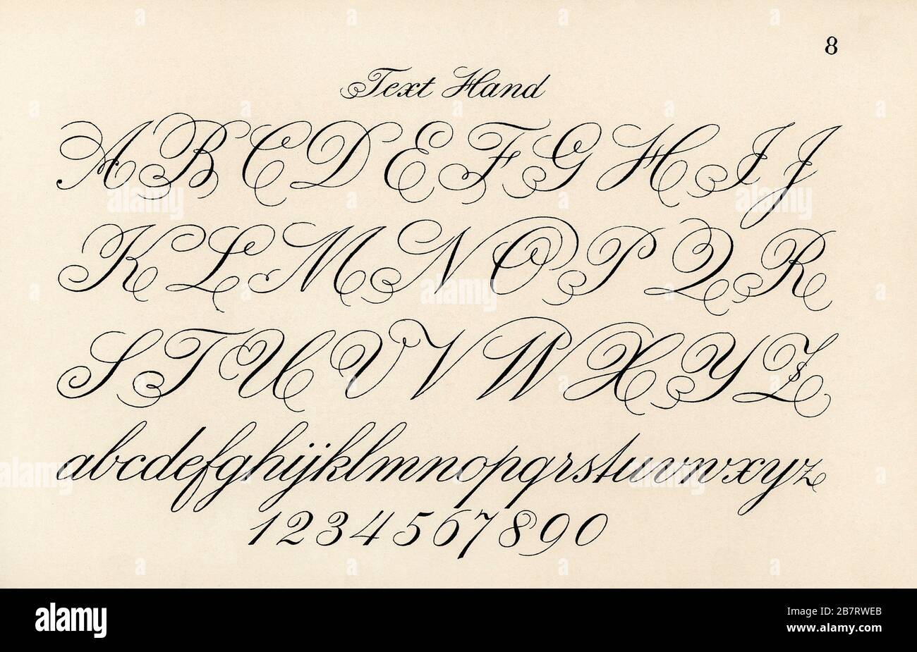 Black and white cursive pattern hi-res stock photography and images - Alamy