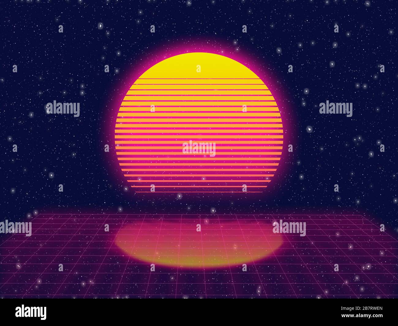 Abstract retro background with space for your text. 1980s retro concept ...