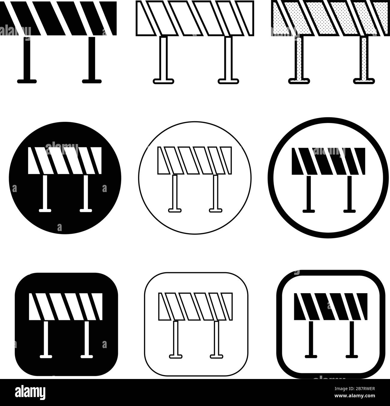 Simple Road barrier icon sign design Stock Vector Image & Art - Alamy