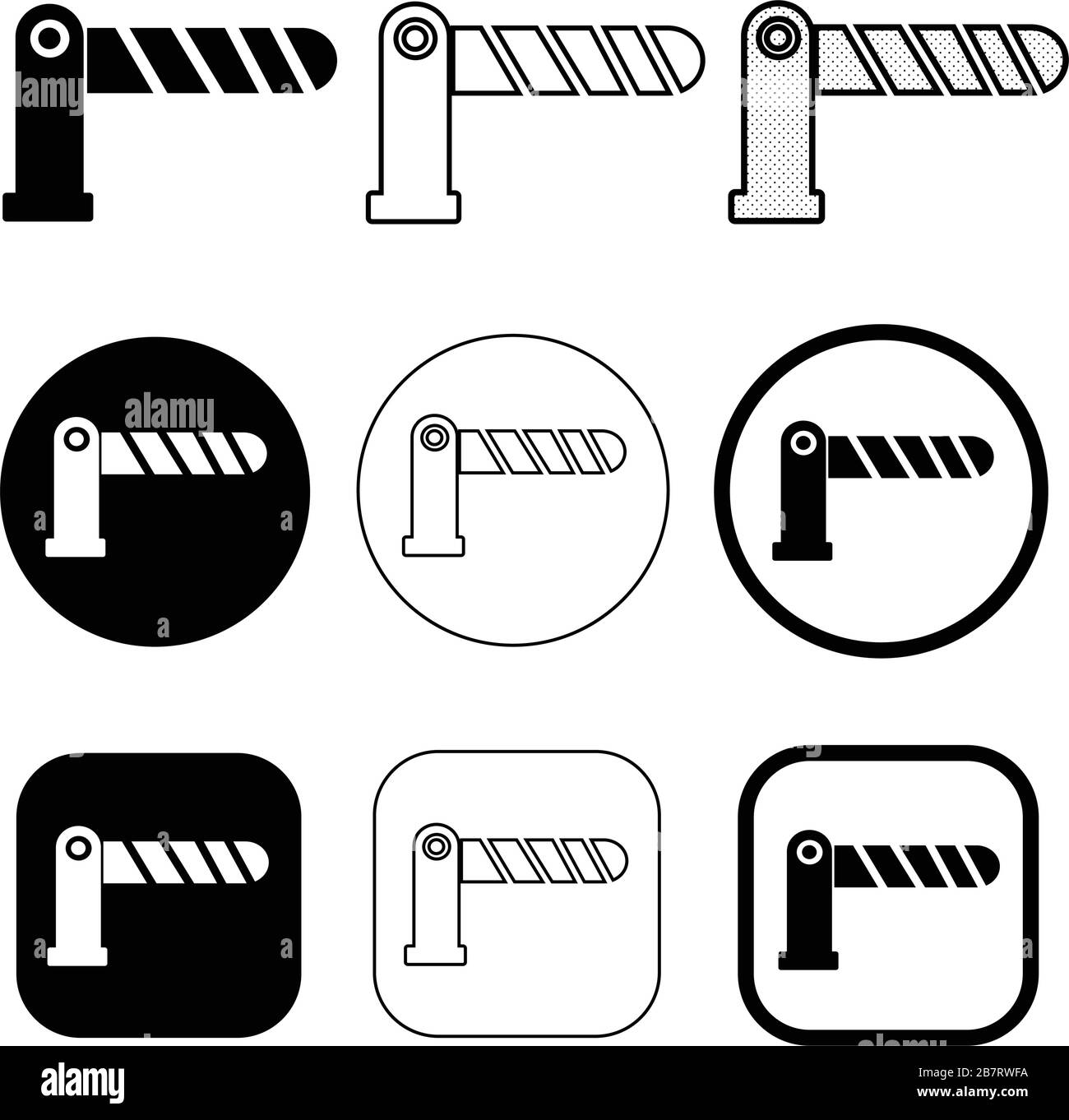 Simple Road barrier icon sign design Stock Vector Image & Art - Alamy