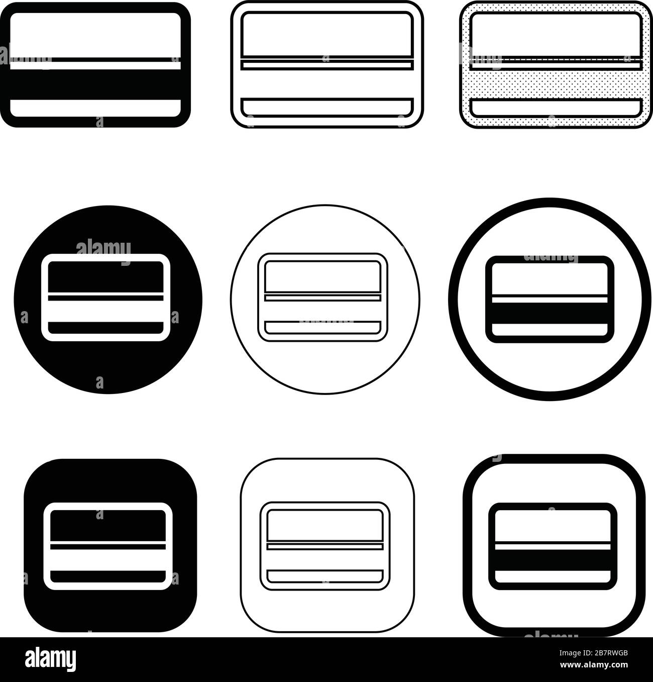 Simple credit card icon sign design Stock Vector Image & Art - Alamy