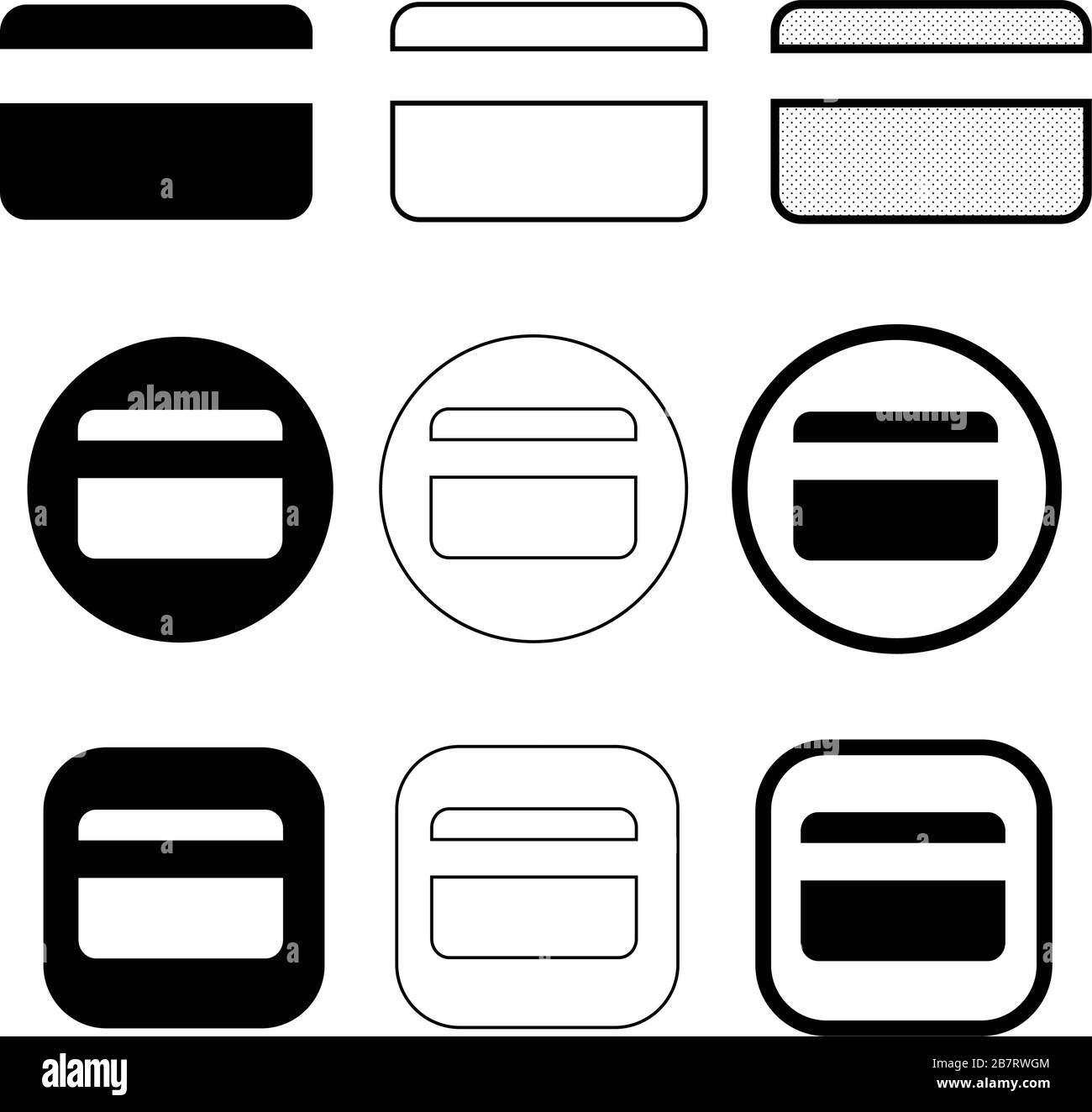 Simple credit card icon sign design Stock Vector Image & Art - Alamy