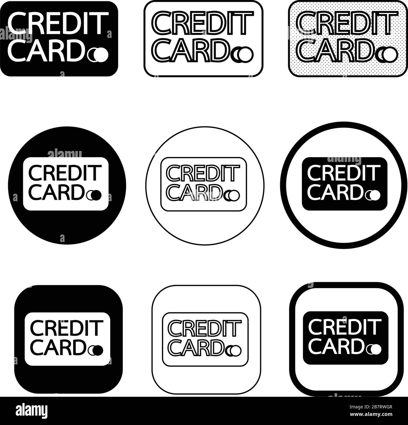 Simple credit card icon sign design Stock Vector Image & Art - Alamy