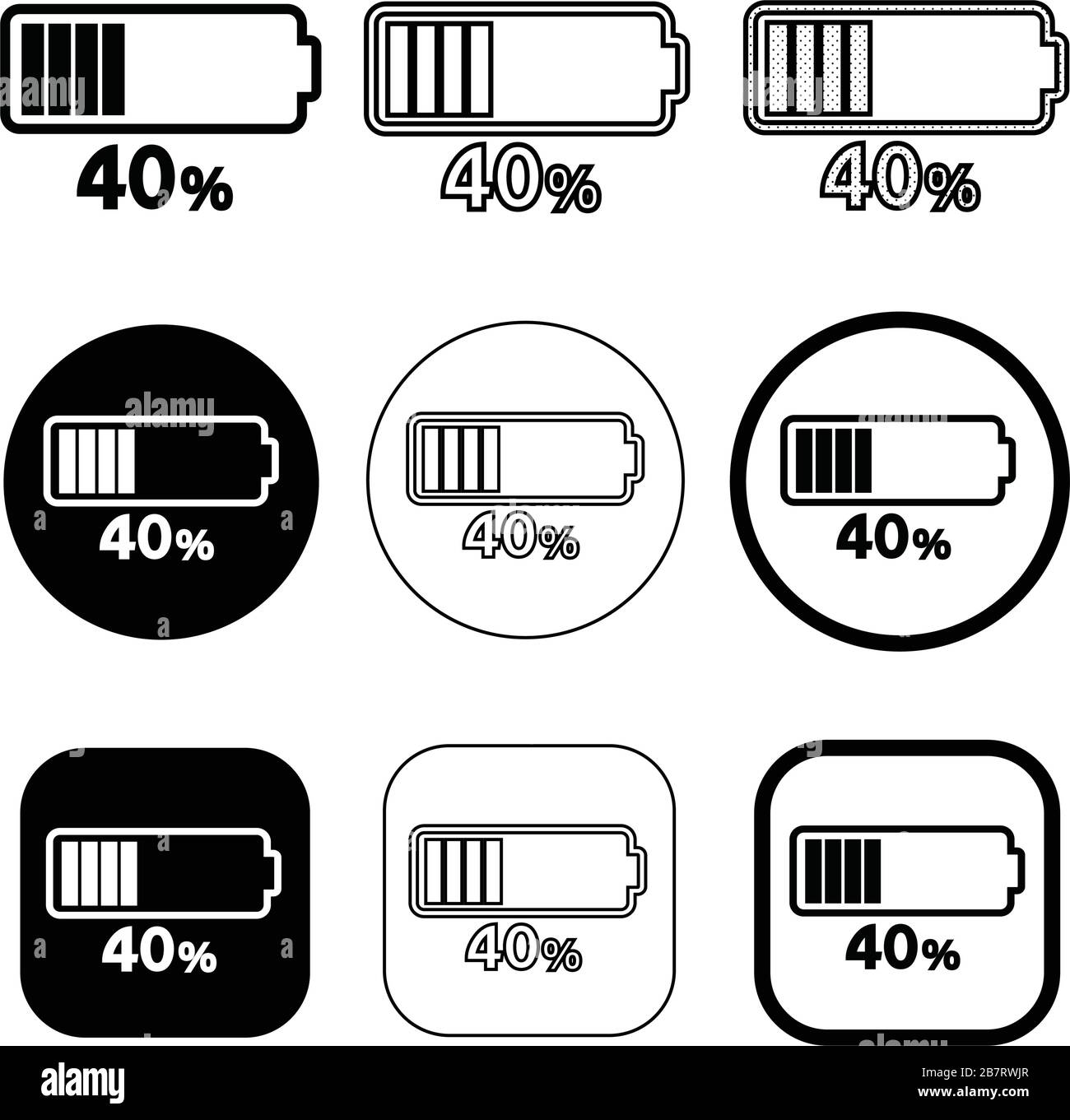 Simple battery icon sign design Stock Vector Image & Art - Alamy