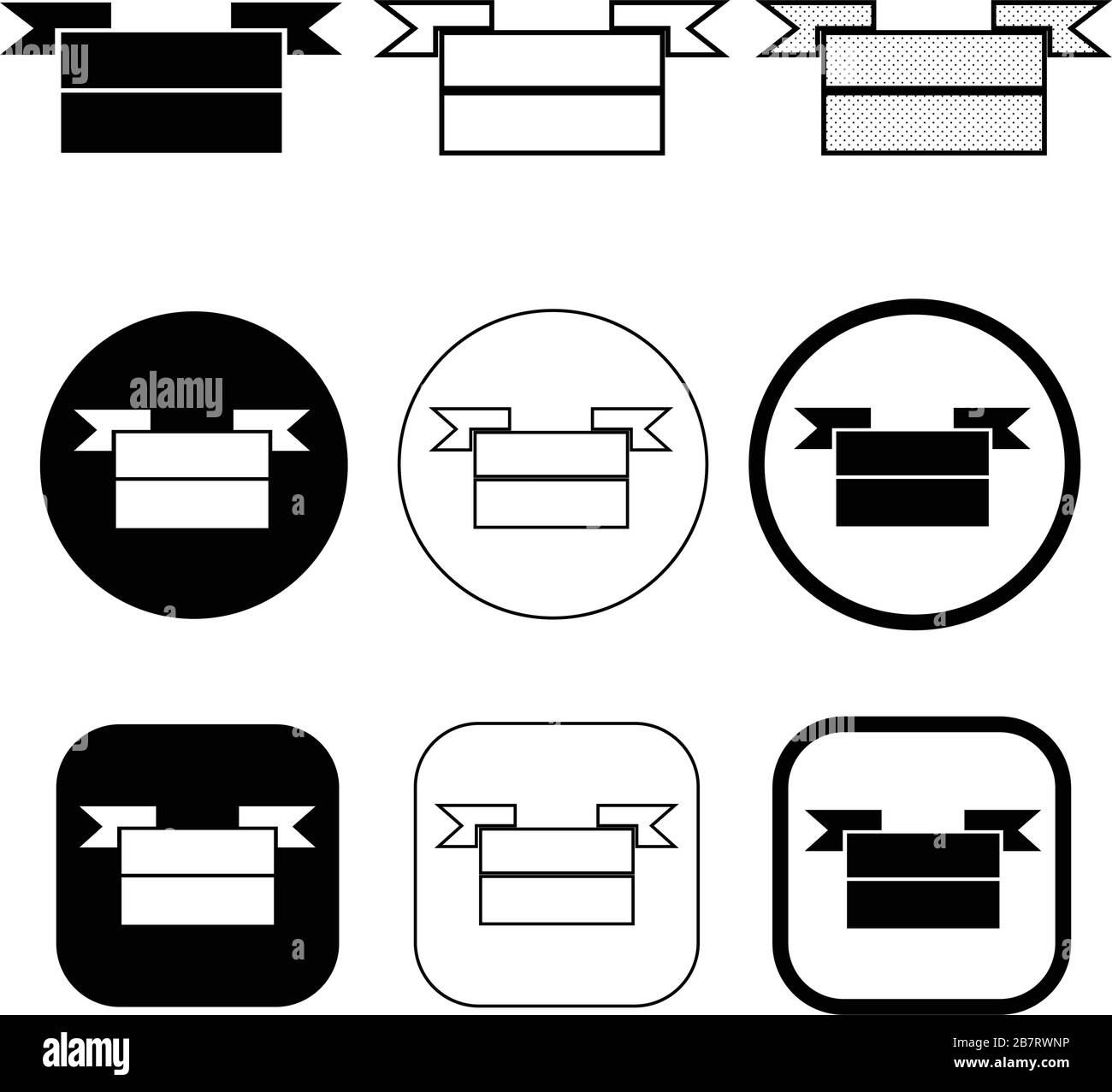Simple ribbon icon sign design Stock Vector Image & Art - Alamy