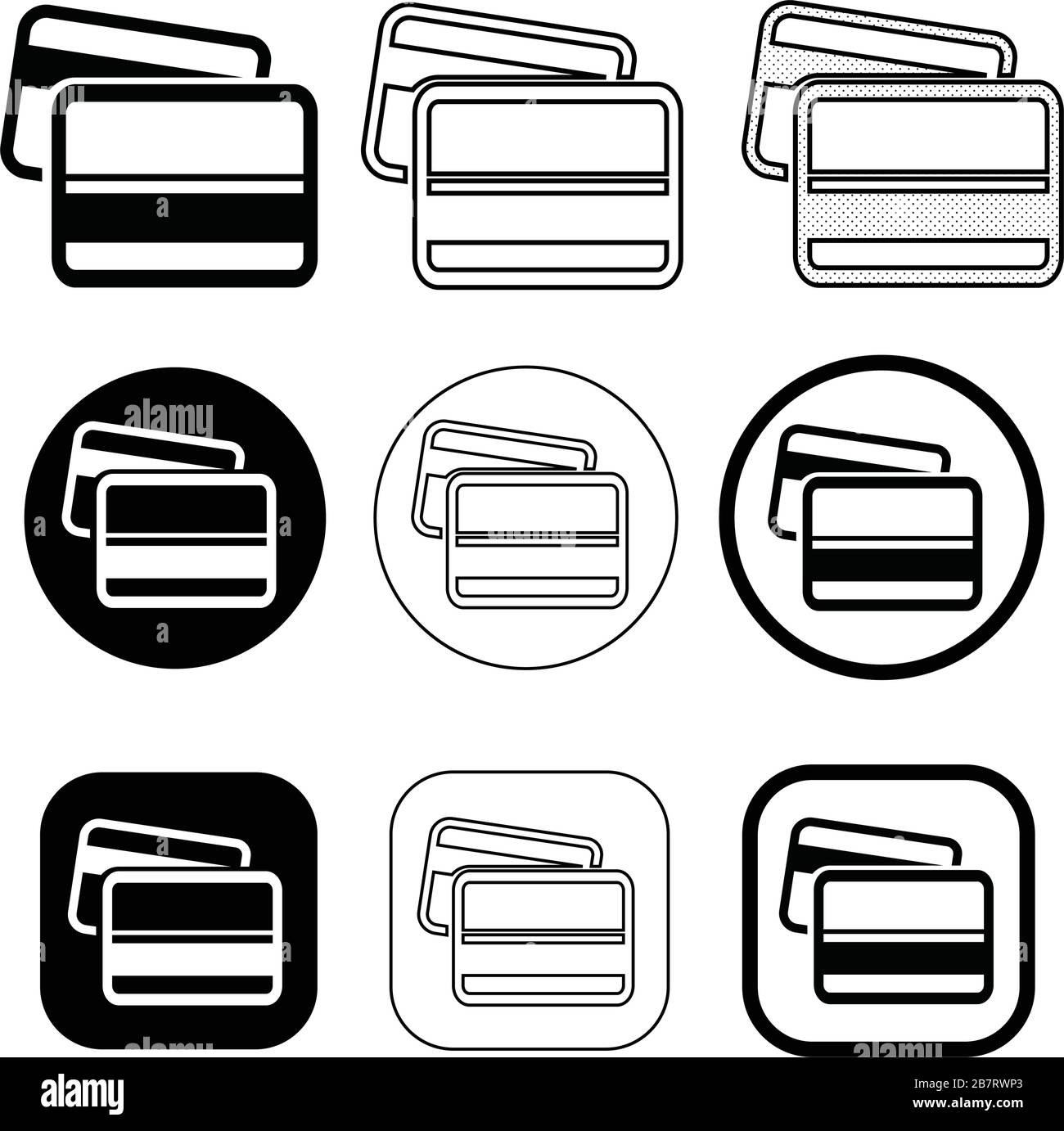Simple credit card icon sign design Stock Vector Image & Art - Alamy