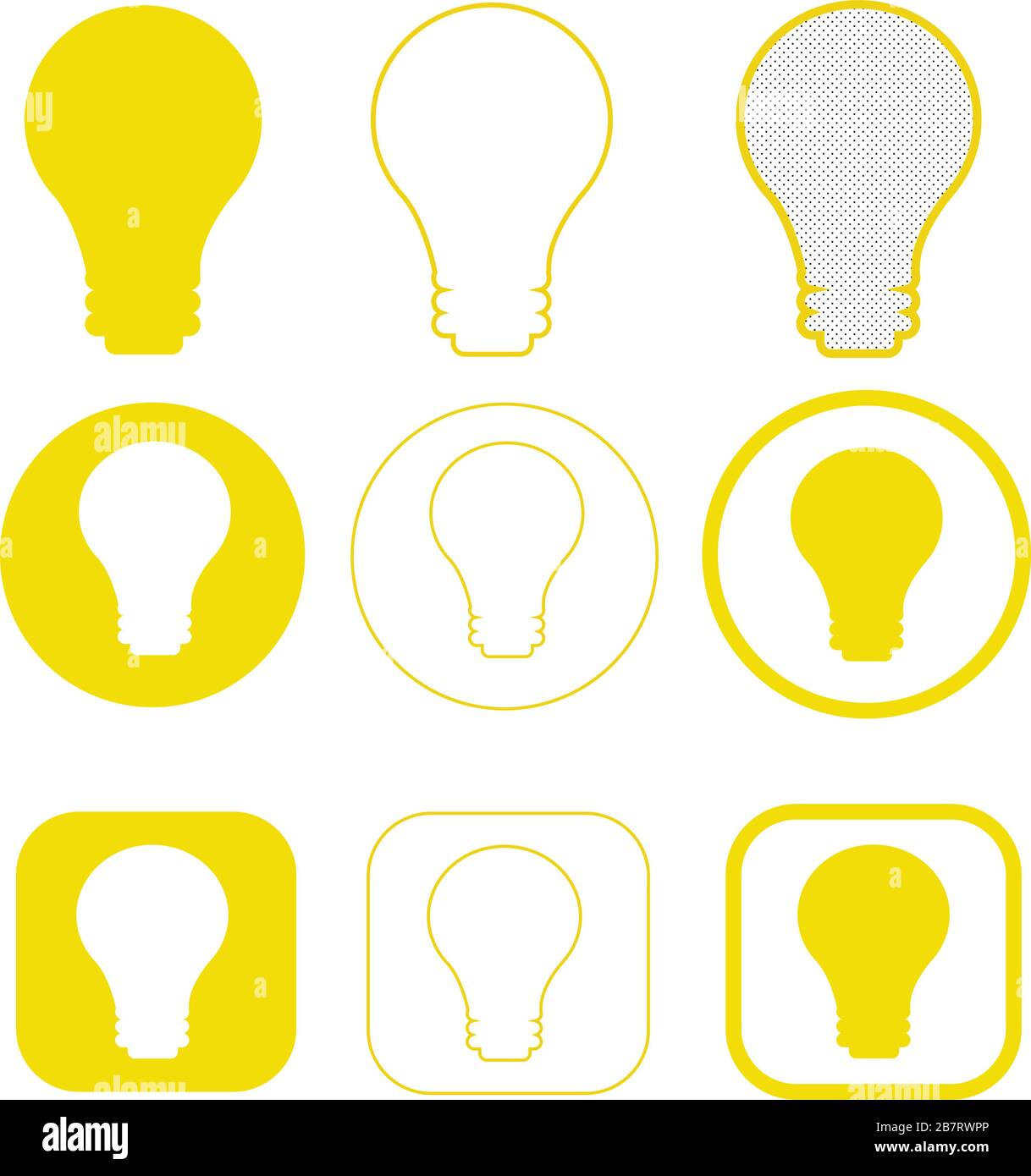 Simple Bulb icon sign design Stock Vector Image & Art - Alamy