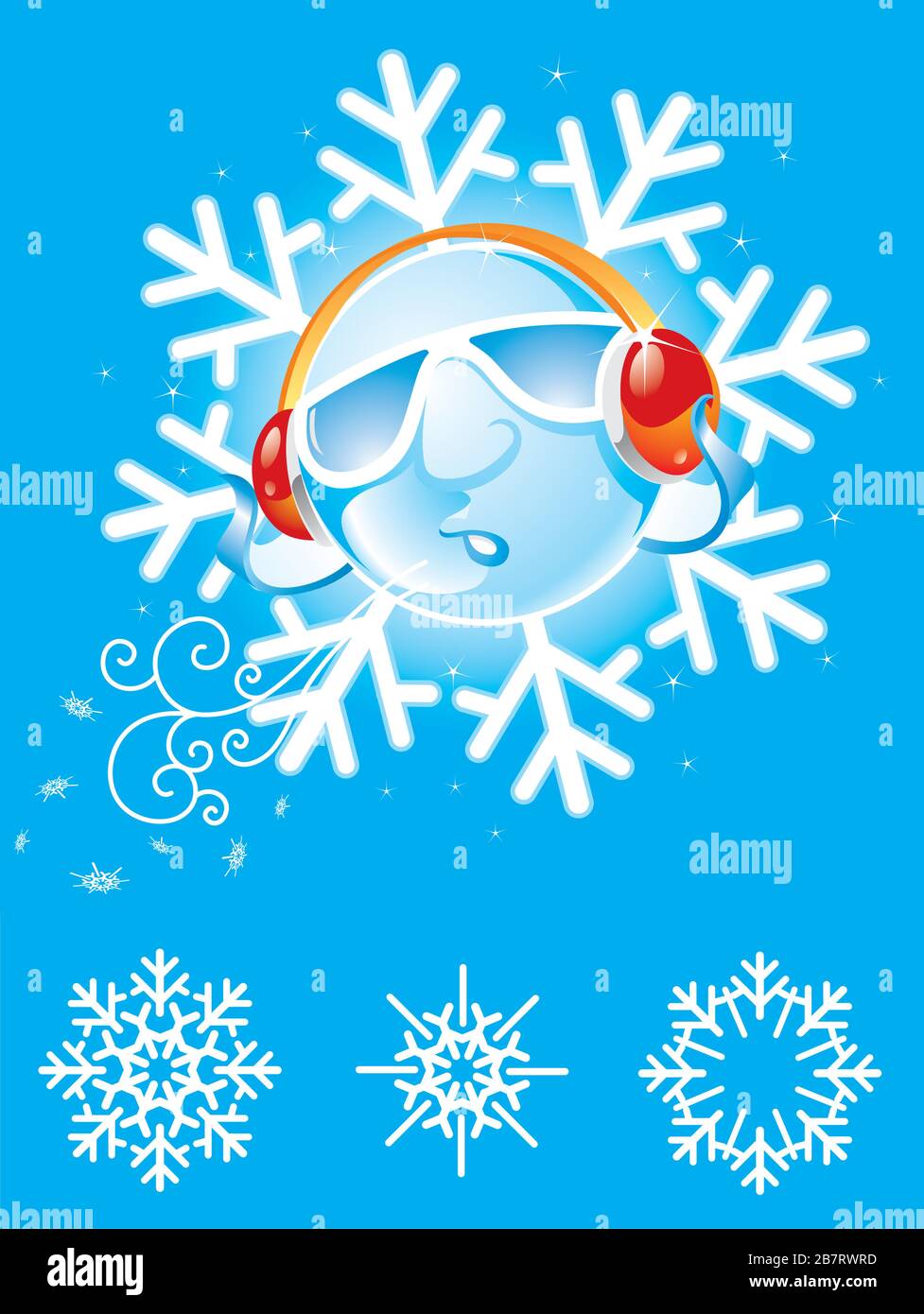 Man snow blowing Stock Vector Images - Alamy