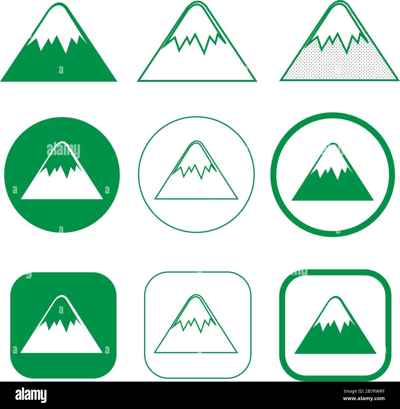 Simple Mountain icon sign design Stock Vector Image & Art - Alamy