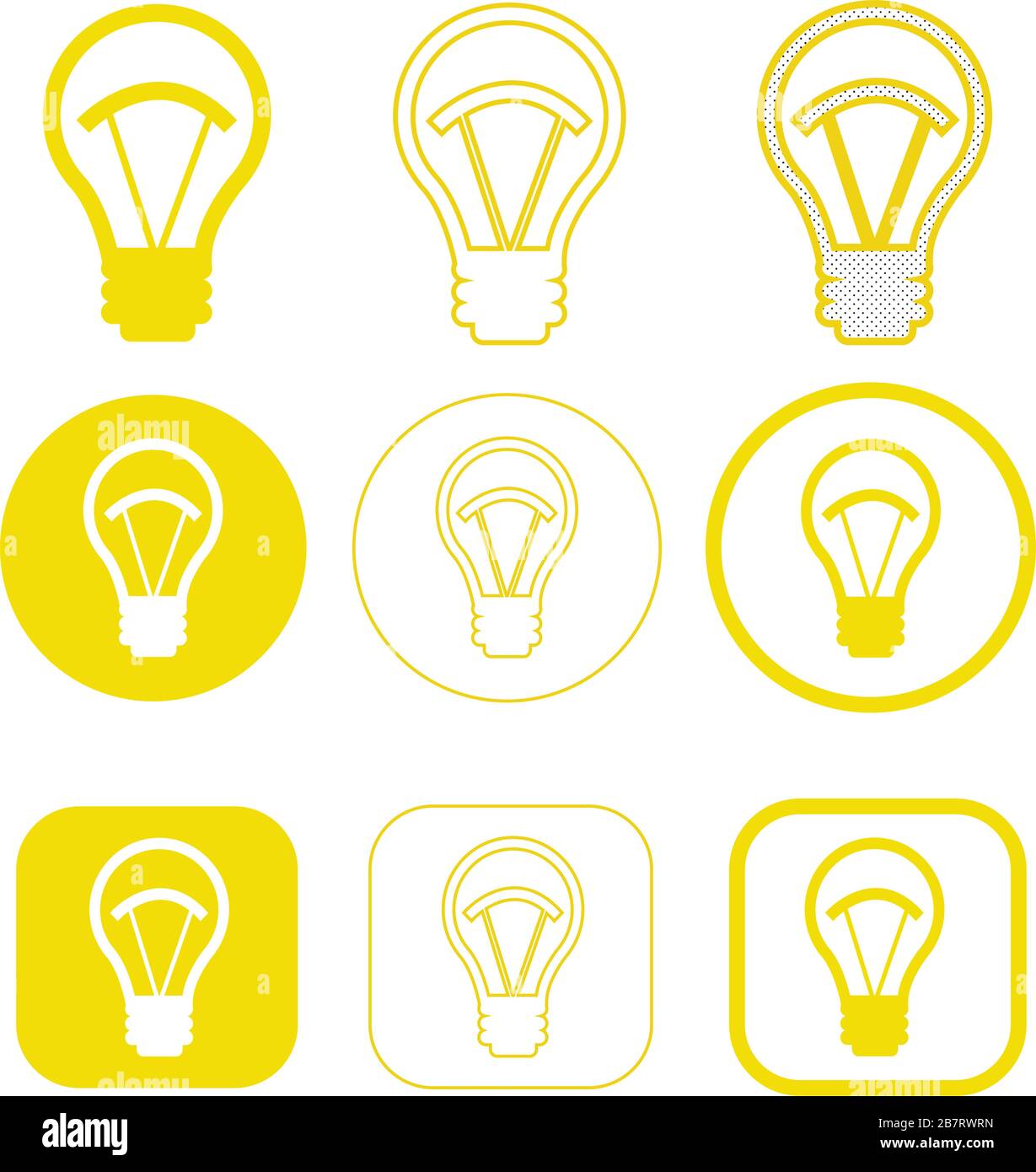 Simple Bulb icon sign design Stock Vector Image & Art - Alamy