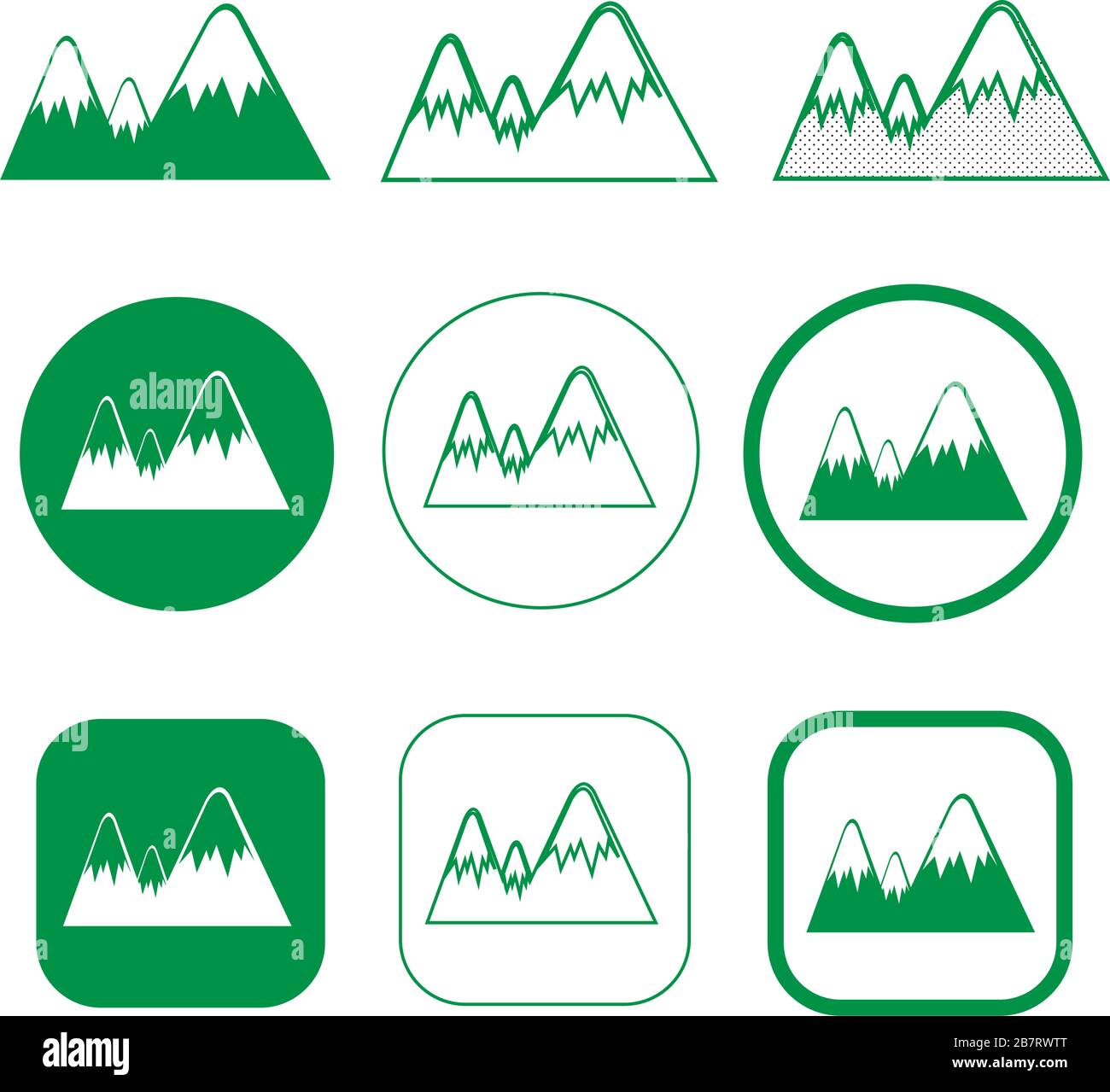 Simple Mountain icon sign design Stock Vector Image & Art - Alamy