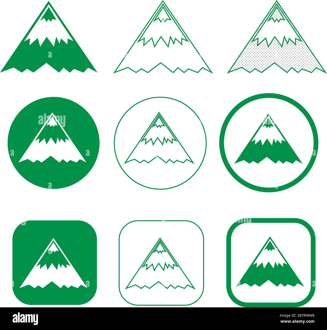 Simple Mountain icon sign design Stock Vector Image & Art - Alamy