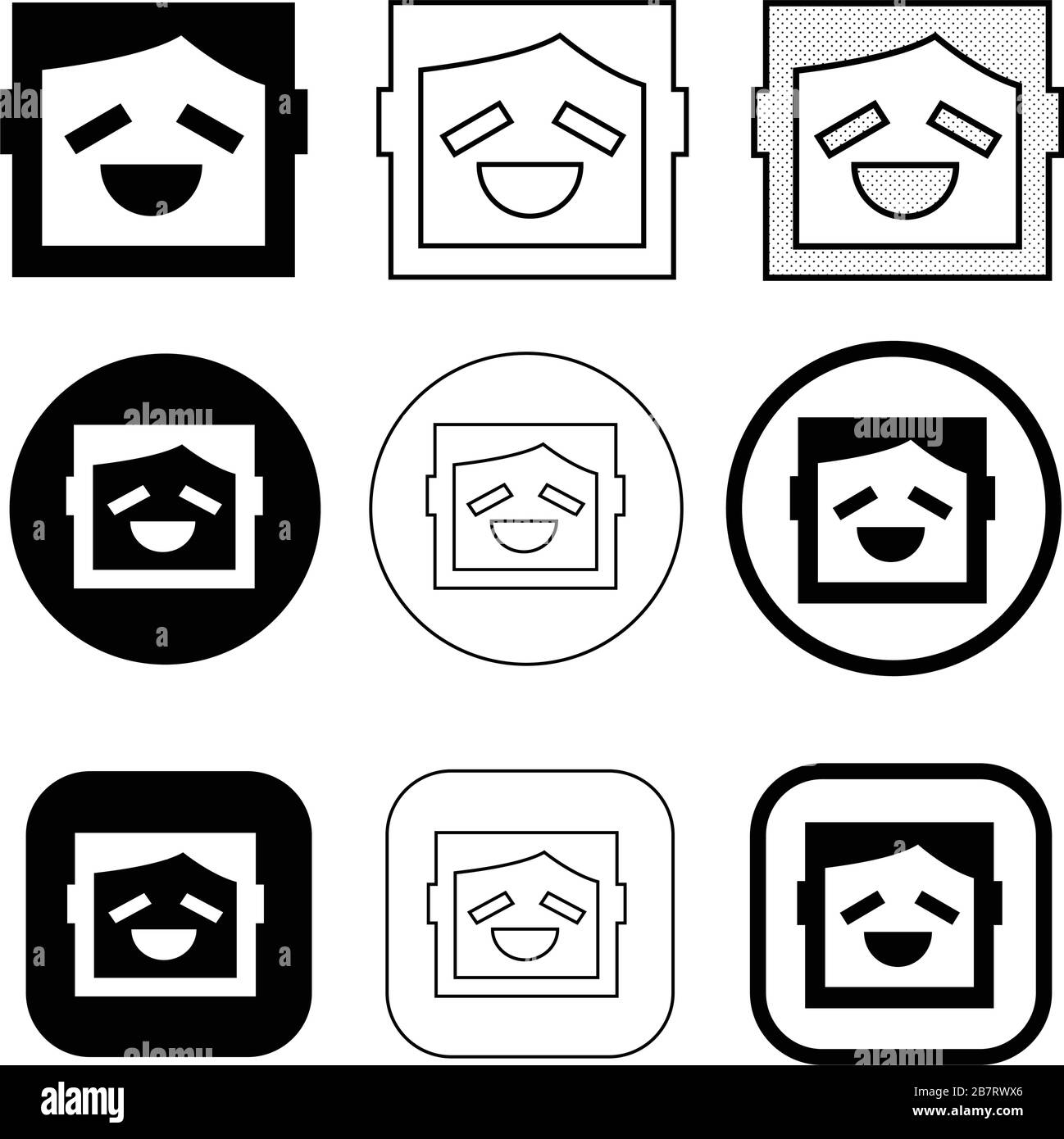 Simple human emotion icon sign design Stock Vector Image & Art - Alamy