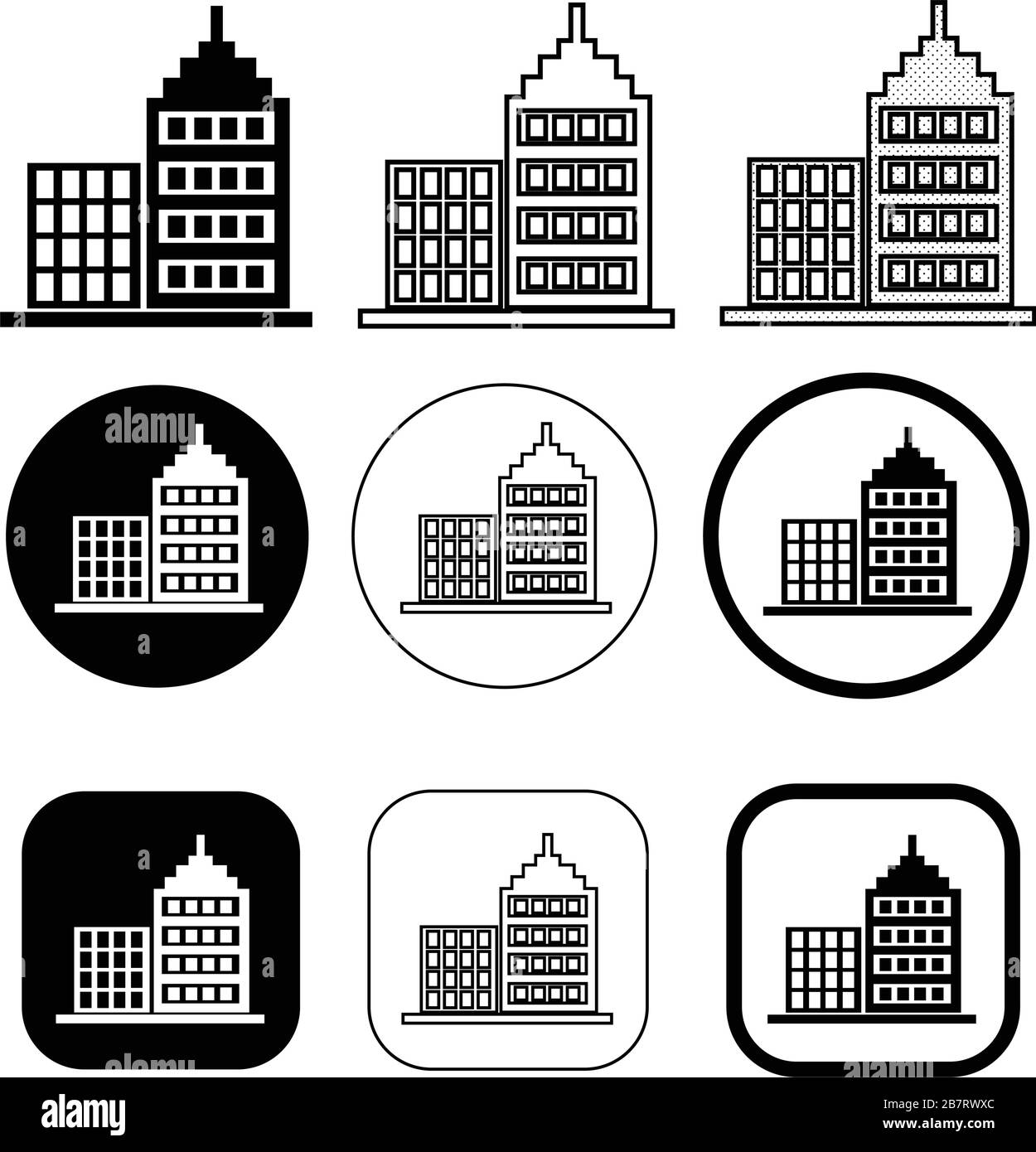 Simple building icon sign design Stock Vector Image & Art - Alamy