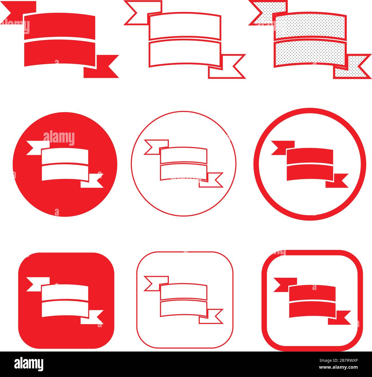 Simple ribbon icon sign design Stock Vector Image & Art - Alamy