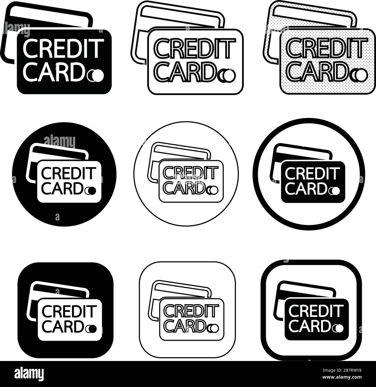 Simple credit card icon sign design Stock Vector Image & Art - Alamy