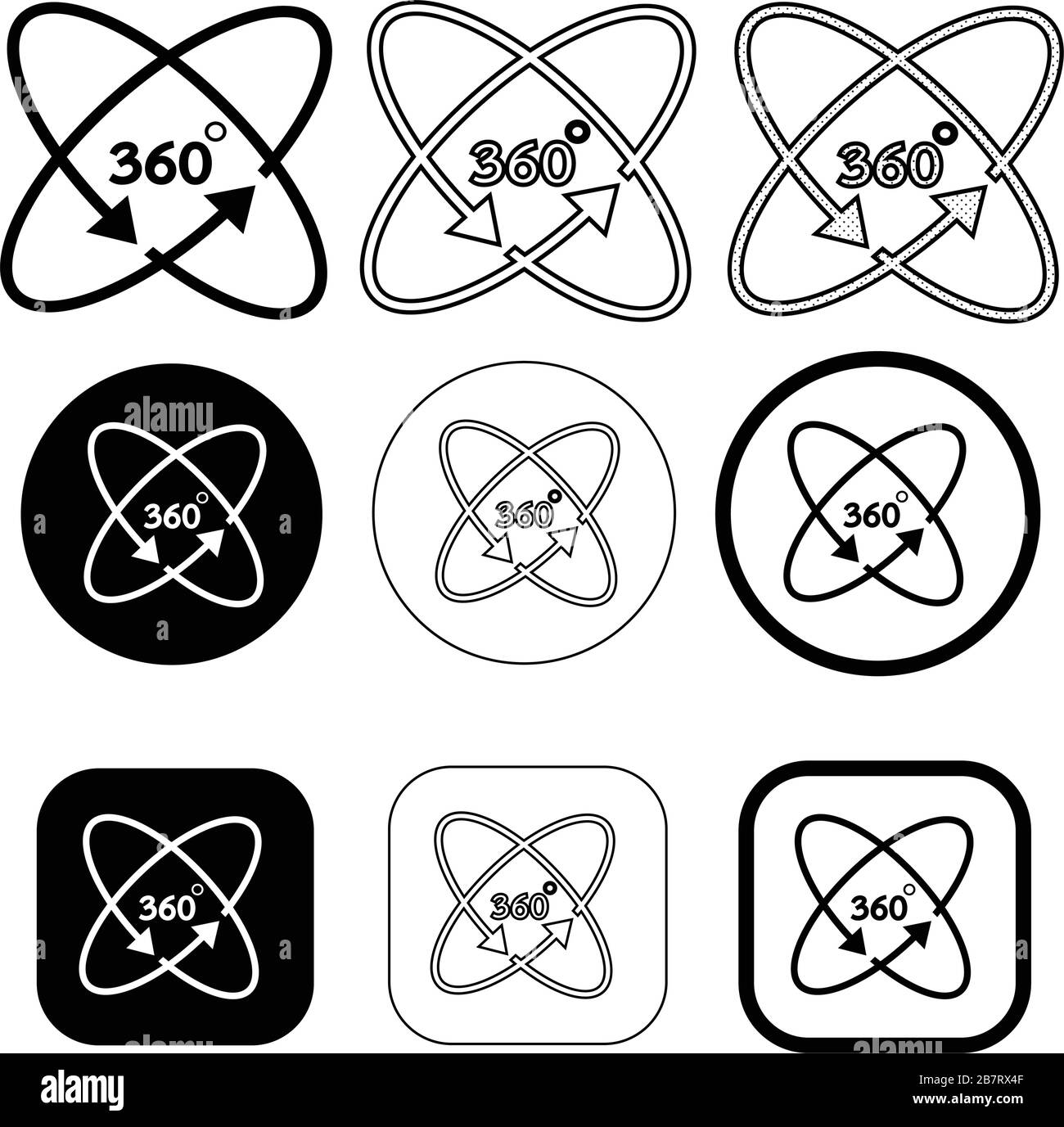 Vr panorama icon simple Cut Out Stock Images & Pictures - Alamy